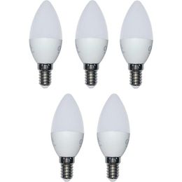 Provance LED-Leuchtmittel 5 x LED Leuchtmittel Kerze E14 4W 320lm 3000K