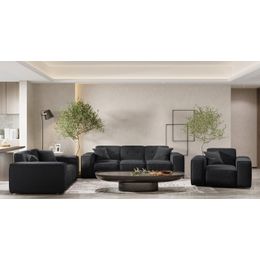 Fun Möbel Fun Möbel Polstergarnitur Sofaset Designersofa CESINA 3-2-1 in Stoff