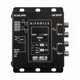 HIFONICS 4-Kanal High to Low Level Converter HF-SC4 (mit EPS) Adapter für Auto-Lautsprecher