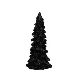 Posiwio Künstlicher Weihnachtsbaum Tannenbaum SHINY schwarz mit Glitzer H15cm Dekotanne Dekobaum Weihnach