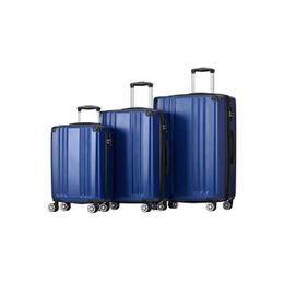 Ulife Trolleyset Hartschalen-Koffer Reisekoffer ABS TSA Zollschloss