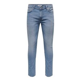 Only & Sons ONLY & SONS Slim-fit-Jeans Slim Fit Jeans Basic Hose Stoned Washed Denim Pants ONSLOOM 5615 in Hellblau