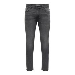 Only & Sons ONLY & SONS Slim-fit-Jeans Slim Fit Jeans Basic Hose Stoned Washed Denim Pants ONSLOOM 5615 in Hellgrau