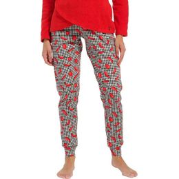 Rebelle Pyjamahose Damen Pyjama Hose Paprika (1-tlg) Modisches Design