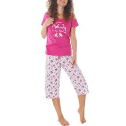 Consult-Tex Capri-Pyjama Damen Capri Pyjama Schlafanzug DF006cap (Spar Set)