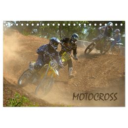 Calvendo Wandkalender Motocross (Tischkalender 2024 DIN A5 quer)