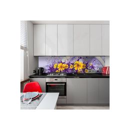 wandmotiv24 Küchenrückwand Franziska Blüten