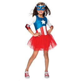 RUBIE'S Rubie´s Kostüm Captain America Mädchen