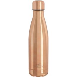 SABATIER International Isolierflasche, 500 ml, doppelwandiger Edelstahl, goldfarben