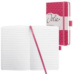 Sigel Notizbuch Jolie® ca. DIN A6 liniert, fuchsia pink Hardcover 174 Seiten