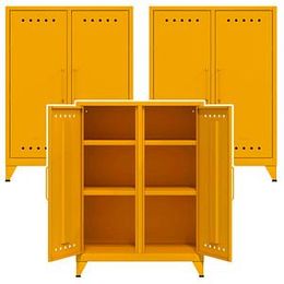 AKTION: 3 Bisley Sideboards Fern Middle, FERMID642P3 gelb 80,0 x 40,0 x 110,0 cm