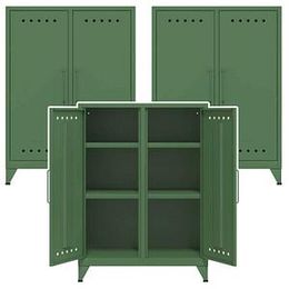 AKTION: 3 Bisley Sideboards Fern Middle, FERMID623P3 olivgrün 80,0 x 40,0 x 110,0 cm