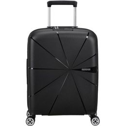 American Tourister® Hartschalen-Trolley Starvibe, black, 55 cm, 4 Rollen, Handgepäck Handgepäck-Trolley mit Volumenerweiterung, schwarz