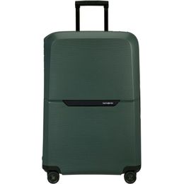 Samsonite Hartschalen-Trolley Magnum Eco forest green, 75 cm, 4 Rollen, Reisekoffer Trolley Aufgabegepäck TSA-Zahlenschloss Made in Europe, grün