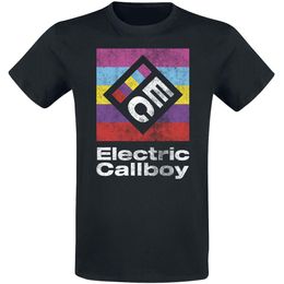 Electric Callboy Square Logo T-Shirt schwarz in M