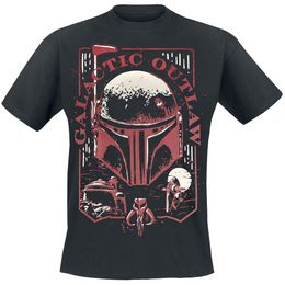 Star Wars The Book Of Boba Fett - Galactic Outlaw T-Shirt schwarz in L
