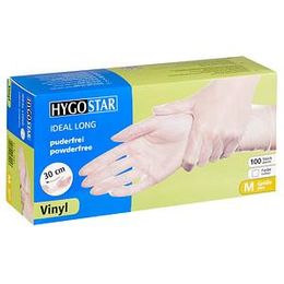 Hygostar unisex Einmalhandschuhe IDEAL LONG weiß Größe M 100 St.