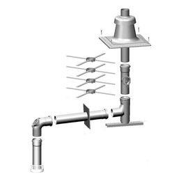 Wolf Anschluss-Set DN60 - B23 DN60 im Schacht, Abdeckung PP 2651900