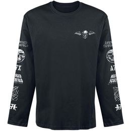 Avenged Sevenfold Logo Langarmshirt schwarz in L