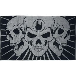 EMP Special Collection Skulls EMP - Handtuch Badetuch schwarz weiß