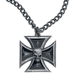 Alchemy Gothic Black Knight's Cross Halskette multicolor