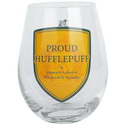 Harry Potter Hufflepuff Trinkglas durchsichtig