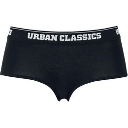 Urban Classics Ladies Logo Panty Double-Pack Panty-Set schwarz in L