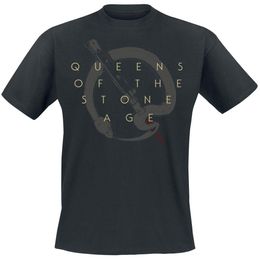 Queens Of The Stone Age In Times New Roman - Bad Dog T-Shirt schwarz in L