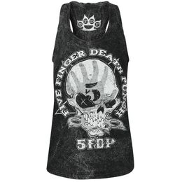 Five Finger Death Punch 1 2 F U Top anthrazit in L
