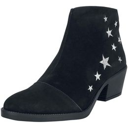 Red by EMP Suede Boots with Stars Boot schwarz in EU37