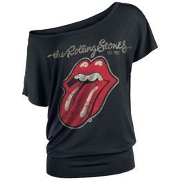 The Rolling Stones Plastered Tongue T-Shirt schwarz in L