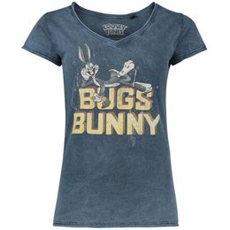 Looney Tunes Bugs Bunny T-Shirt blau in L