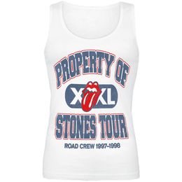 The Rolling Stones Proberty Of Stones Tour Top weiß in L
