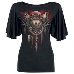 Spiral Cry Of The Wolf T-Shirt schwarz in L