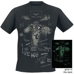 Looney Tunes Wile E. Coyote - Inner Thoughts GITD T-Shirt schwarz in L