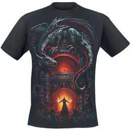 Spiral Dragon's Lair T-Shirt schwarz in M