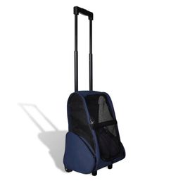 DOTMALL Tiertransporttasche Kleintier Trolley Haustier-Rucksack Faltbar bis 10 kg