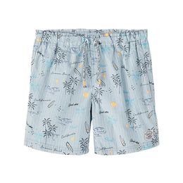name it - Badeshorts NKMZAGLO in ashley blue, Gr.128