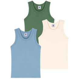 Petit Bateau - Unterhemd BASIC 3er Pack in bunt, Gr.110