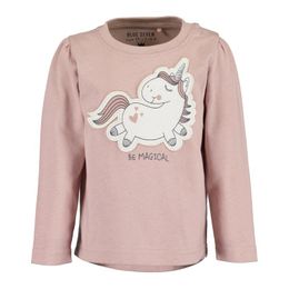 Blue Seven - Langarmshirt HAPPY UNICORN in mauve, Gr.68