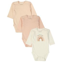 HUST & CLAIRE Hust & Claire - Langarm-Body BASE 3er Pack in apricot, Gr.50
