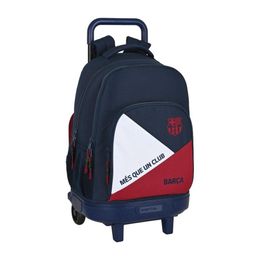 FC Barcelona Schulrucksack Schulrucksack mit Rädern F.C. Barcelona Blau Granatrot (33 x 45 x 22