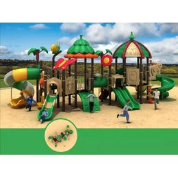 JVmoebel Spielturm Dschungel Typ Spielplatz Kinder mit Rutsche Kletter Spielhaus