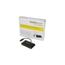 StarTech.com USB-C Hub 4-Port USB-Hubs - USB 2.0 - 4 - Schwarz