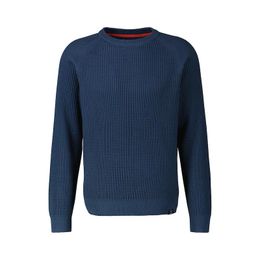 Lerros Strickpullover »Strickpullover, Fishermanstyle« DEEP BLUE M M Klassisches Fisherman-Design