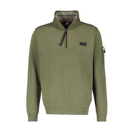 Lerros Sweatshirt »Troyer in weicher Sweatqualität« AGED OLIVE S S Sportive Trennnähte