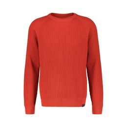 Lerros Strickpullover &raquo;Strickpullover, Fishermanstyle&laquo; LAVA RED XL XL Klassisches Fisherman-Design
