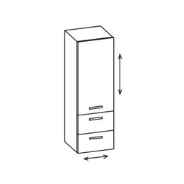 Artiqua 400 Variabler Midischrank, Weiß Hochglanz, 400-MVL-1-44-R-7016-68 400-MVL-1-44-R-7016-68