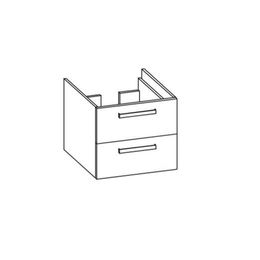 Artiqua 411 Waschtischunterschrank für DuraSquare 235360 Anthrazit Hochglanz, 411-WU2L-D73-7015-51 411-WU2L-D73-7015-51