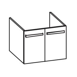 Artiqua 413 Waschtischunterschrank f&uuml;r Acanto 500621, Wei&szlig; Matt Select, 413-WU2T-K163-7161-171 413-WU2T-K163-7161-171